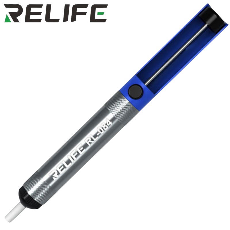 Removal Tool/Tin Remover Entlötpumpe RELIFE RL-084, blue/silver | W-UNI ...